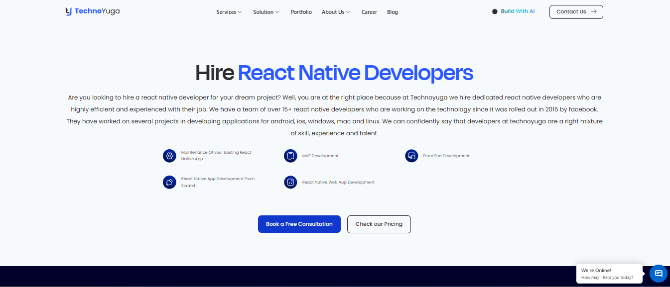 Hire React Native Developer In India | 50+ React Native Developers